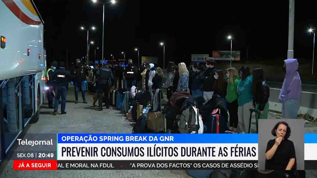 RTP: Operação Spring Break da GNR fiscaliza bagagem de estudantes ...