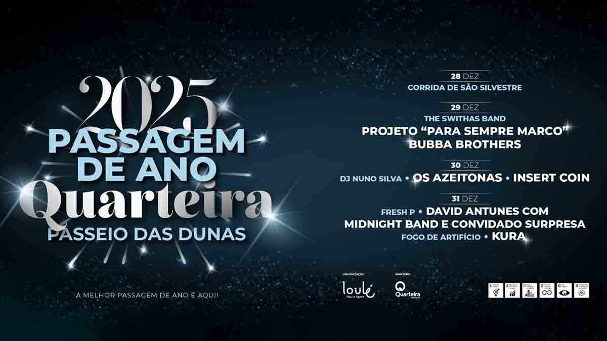 Passagem de Ano em Quarteira com Switha Band, Os Azeitonas, David ...