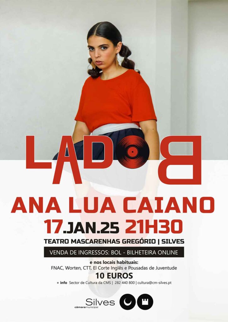 Silves: Lado B traz Ana Lua Caiano ao Teatro Mascarenhas Gregório