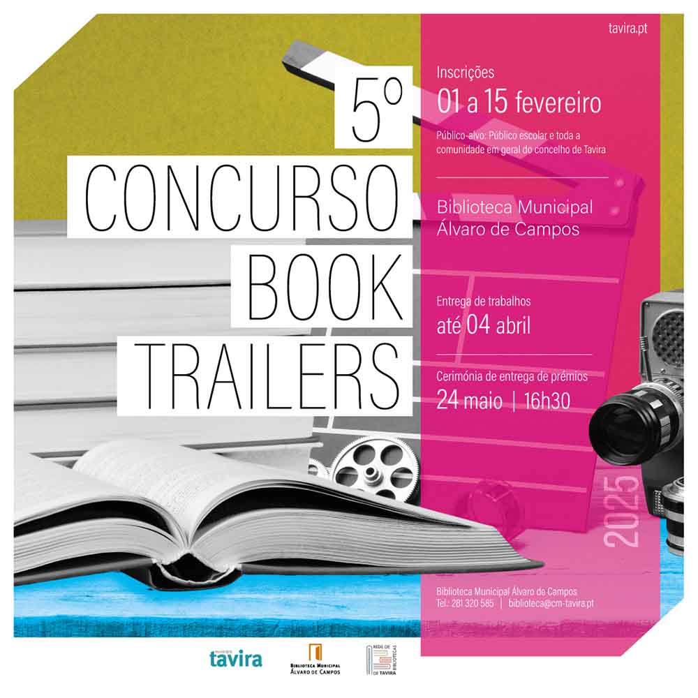 Tavira lança 5.º Concurso Book Trailers