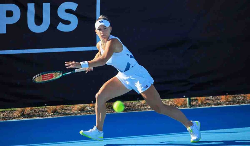 Francisca Jorge nas meias-finais do The Campus após salvar match point